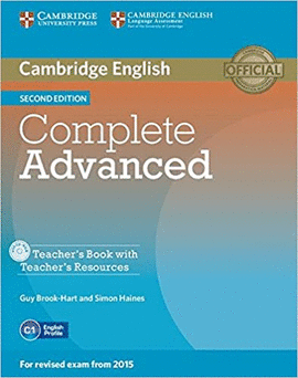 COMPLETE ADVANCED 2 ED TEACHERS BOOK. Libro en papel. 9781107698383 ...