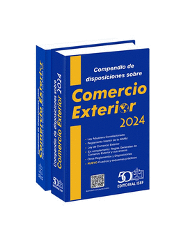 COMPENDIO DE COMERCIO EXTERIOR ECONÓMICO Y COMPLEMENTO 2024. ISEF. Libro en papel. 9786075414843 ...