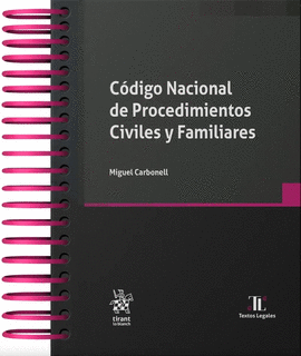 CÓDIGO NACIONAL DE PROCEDIMIENTOS CIVILES Y FAMILIARES. MIGUEL CARBONELL. Libro en papel ...